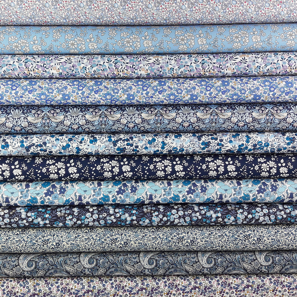 Liberty Fabric Pack ~ Delft Blues – Billow Fabrics