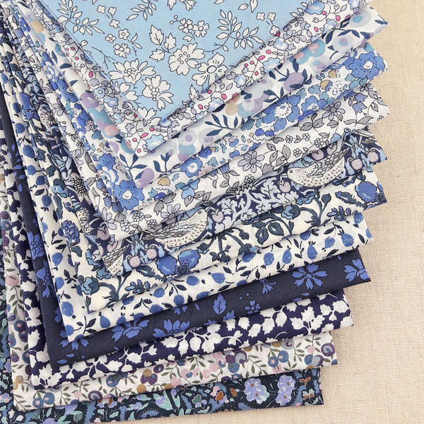 Liberty Fabrics ~ Glenjade N Navy Blue – Billow Fabrics