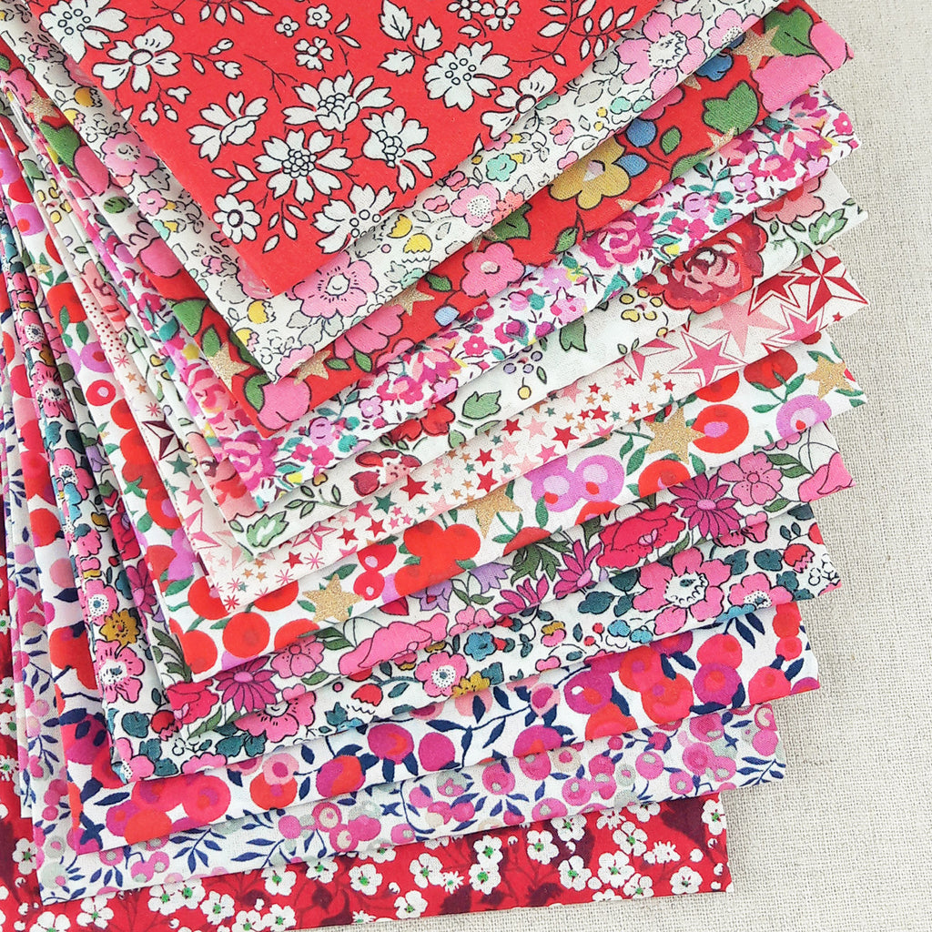 Liberty Fabrics ~ Wiltshire Star A Red Pink – Billow Fabrics