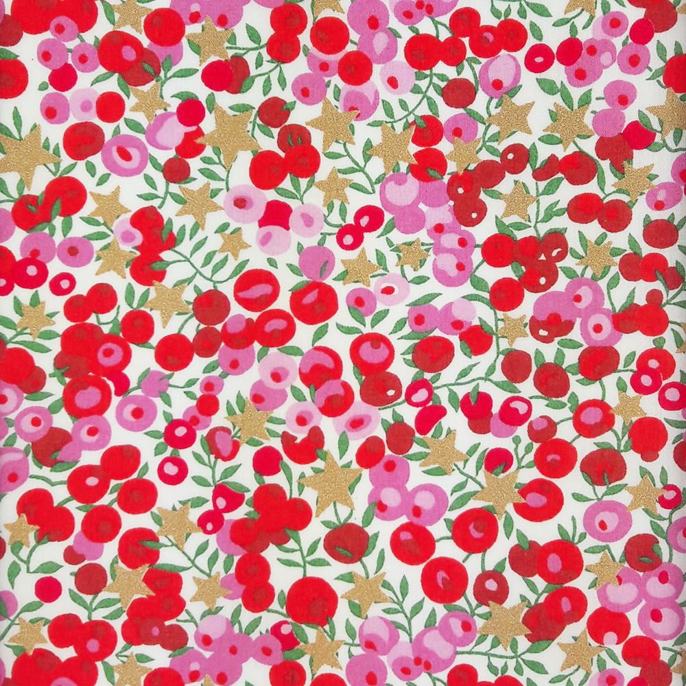 Liberty Fabrics ~ Wiltshire Star A Red Pink – Billow Fabrics