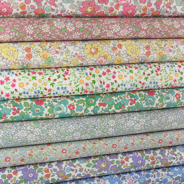 Liberty Fabrics ~ Alice W C Blue – Billow Fabrics