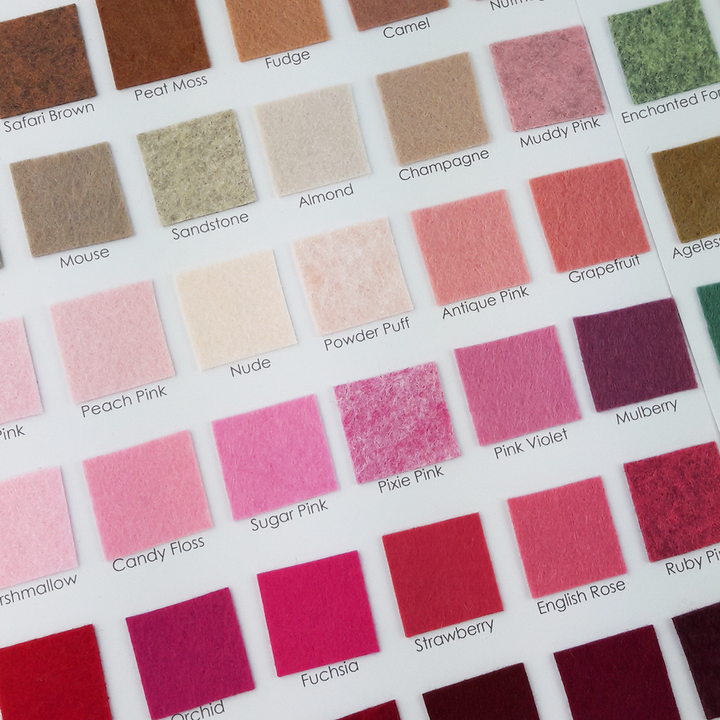 Wool Felt ~ Sample Cards – Billow Fabrics