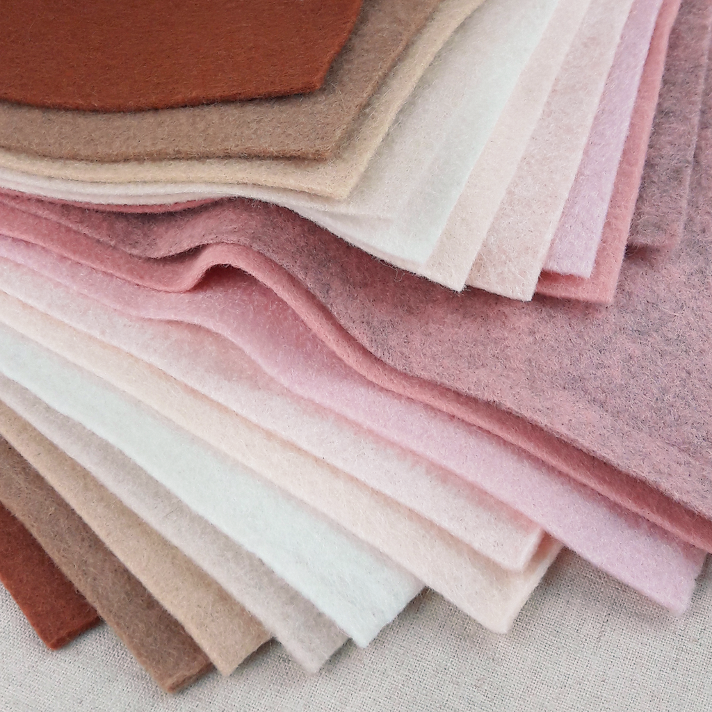 Wool Felt Pack ~ Milkshake – Billow Fabrics