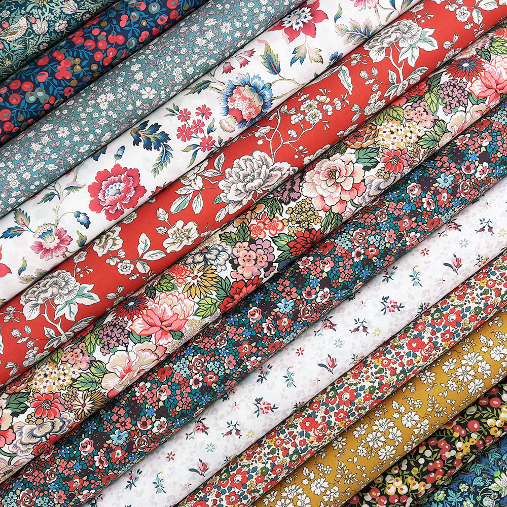 Liberty Fabrics ~ Wiltshire Berry Q Navy Red – Billow Fabrics