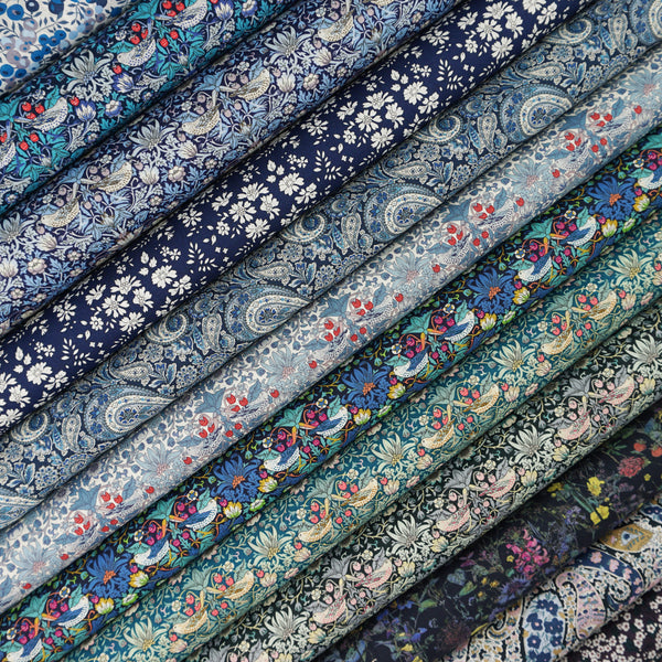 Liberty Fabrics ~ Capel U Navy Blue – Billow Fabrics